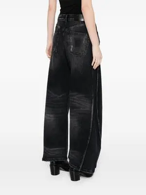 JNBY Side-stripe Wide-leg Jeans