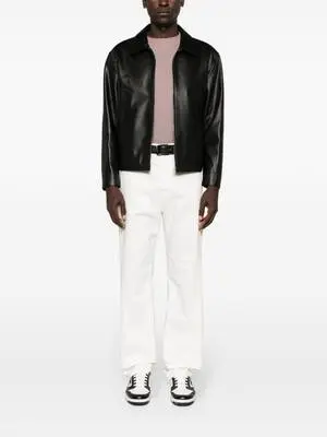 Sandro Zip-up Leather Jacket