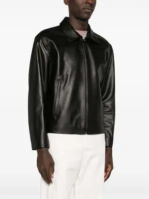 Sandro Zip-up Leather Jacket