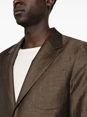 Emporio Armani Single-breasted Linen Blend Suit