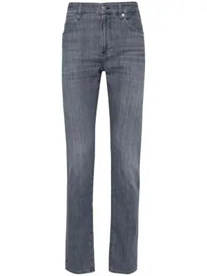 BOSS Mid-rise Slim-fit Jeans - Grey