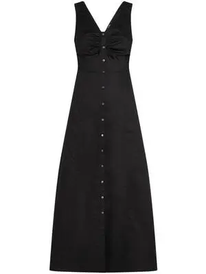Karl Lagerfeld Cotton Maxi Shirt Dress