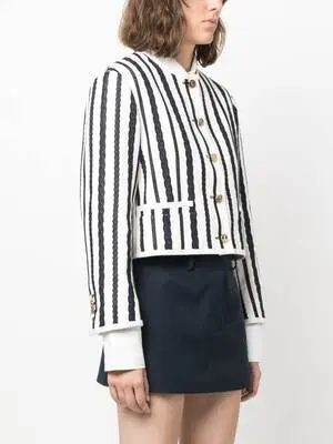 Thom Browne Broderie Anglaise Cropped Jacket