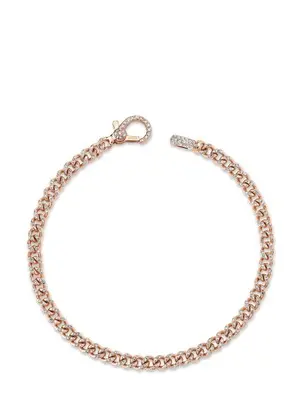 Shay 18kt Rose Gold Diamond Link Bracelet - Pink