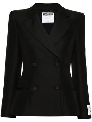 Moschino Double-breasted Blazer - Black
