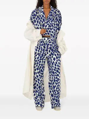 Burberry Strawberry Print Straight Trousers