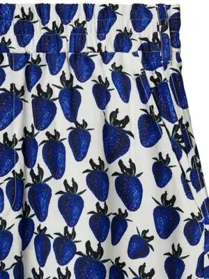 Burberry Strawberry Print Straight Trousers