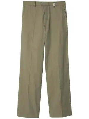Burberry Straight-leg Cotton Trousers