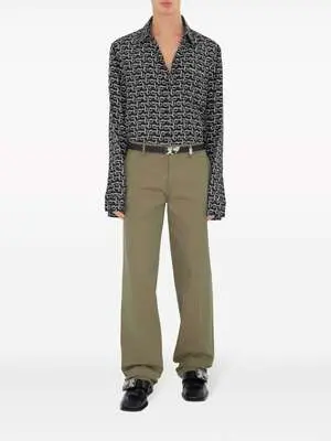 Burberry Straight-leg Cotton Trousers