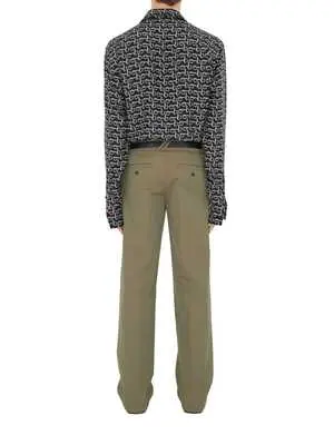 Burberry Straight-leg Cotton Trousers