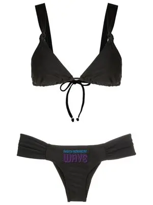 AMIR SLAMA South American Wave Bikini - Black