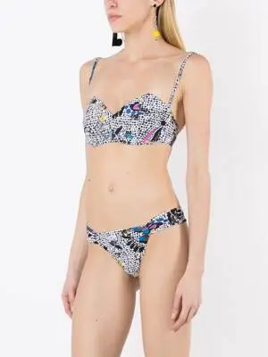 AMIR SLAMA Graphic-print Bikini Set