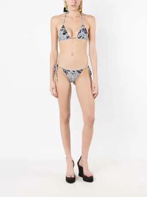 AMIR SLAMA Graphic-print Bikini Set - Multicolour
