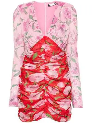 ROTATE BY BIRGER CHRISTENSEN Floral-print Sequined Mini Dress