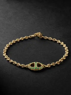Hoorsenbuhs 18-karat Emerald, And Diamond Bracelet - Gold