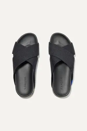Rothy's The Weekend Slide Sandals - Black