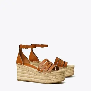 Tory Burch Ines Espadrille Wedge Bourbon