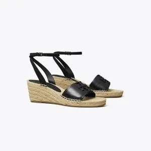 Tory Burch Ines Platform Espadrille Wedge - Perfect Black