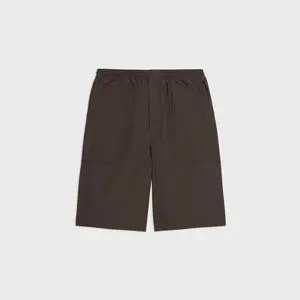 Theory Cotton-blend Pull-on Short - Deep Tundra