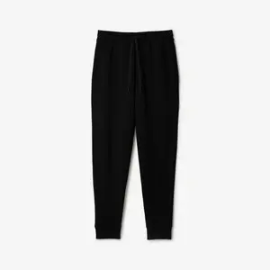 Burberry Cotton Jogging Pants With Knight Stamp Embroidery