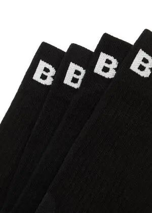 BOSS Sport Logo Cotton-blend Socks Set Of Two
