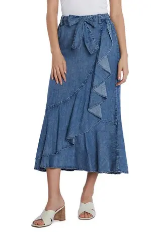 Wash Lab Denim Printed Skirts