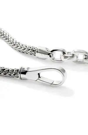 John Hardy Sterling Hook Clasp Chain Bracelet - Silver