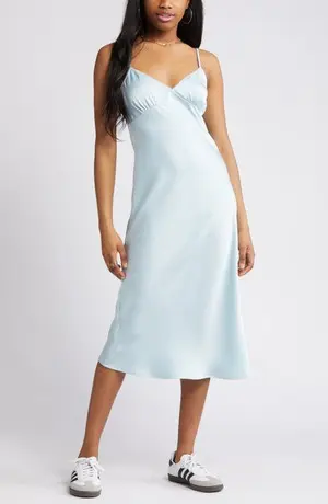 Bp. Satin Midi Slipdress