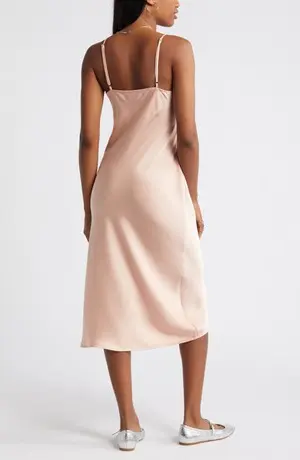 Bp. Satin Midi Slipdress