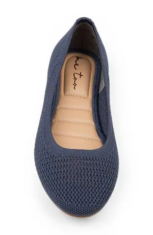 Me Too Bevin Knit Skimmer Flat - Navy