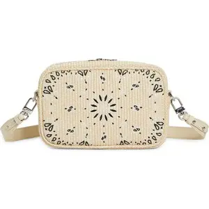Amiri Bandana Embroidered Camera Bag - Alabaster