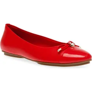Anne Klein Luci Cap Toe Ballet Flat - Red