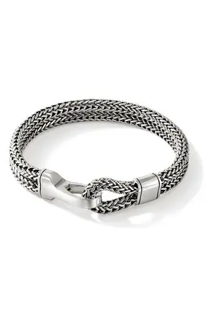 John Hardy Hook Clasp Double Row Bracelet - Silver