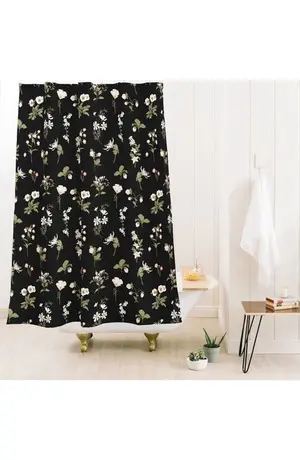 DENY DESIGNS Pineberries Botanical Shower Curtain