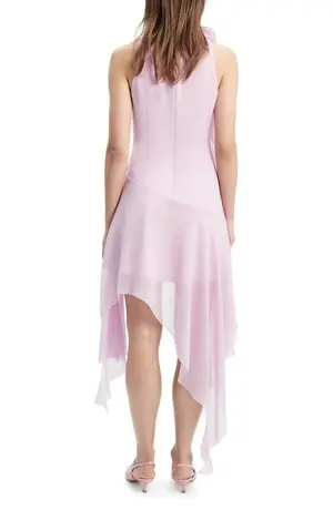 Bardot Ivana Ruffle Rosette Georgette Cocktail Dress
