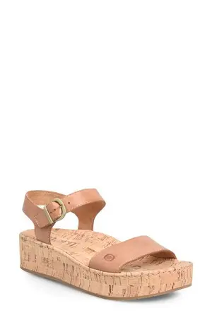 BØRN Sari Platform Sandal - Brown F/g