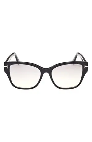 TOM FORD Elsa Butterfly Sunglasses - Black Eco / T Logo