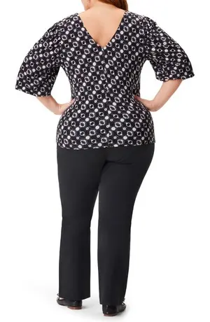 NIC+ZOE Midnight Shibori Top