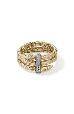 John Hardy Spear Diamond Ring - Gold