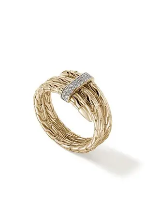 John Hardy Spear Diamond Ring - Gold