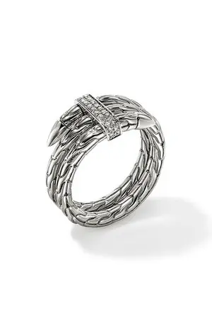John Hardy Spear Diamond Ring - Silver