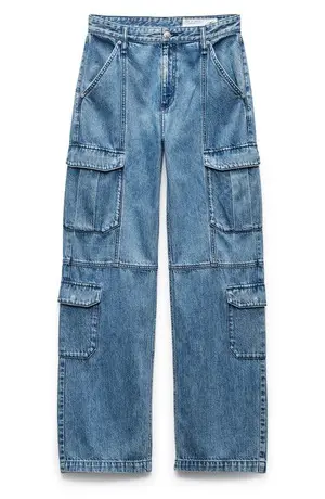 Rag & Bone Featherweight Cailyn Wide Leg Cargo Jeans