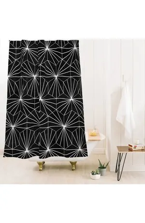DENY DESIGNS Hexagonal Pattern Shower Curtain