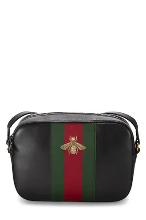 Gucci Leather Webby Shoulder Bag