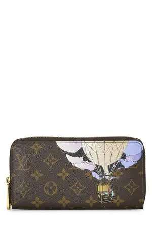 LOUIS VUITTON Monogram Canvas Illustre Zippy - Brown