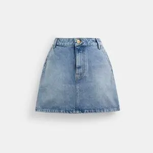 COACH® Denim Skirt