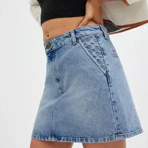 COACH® Denim Skirt