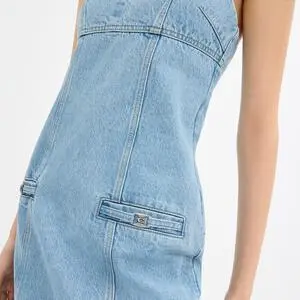 COACH Heritage C Long Denim Dress In Organic Cotton