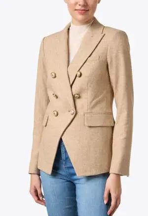 Veronica Beard Miller Dickey Jacket Khiml - Beige