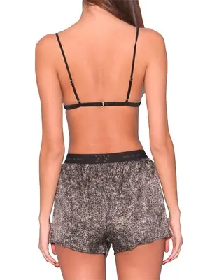 FLEUR DU MAL Silk-blend Wireless Triangle Bra